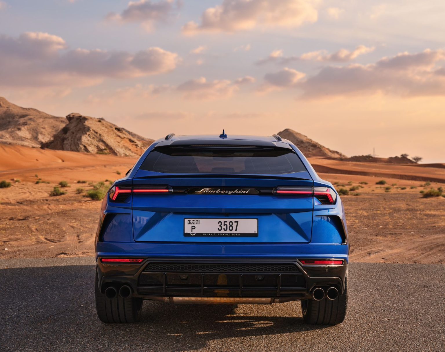 Rent Lamborghini Urus Blue in Dubai | Lamborghini Urus Blue Rental